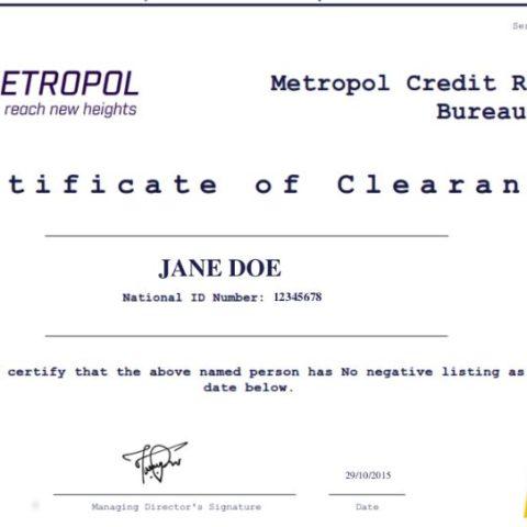 How to obtain clearance certificate from CRBs in Kenya; Metropol, TansUnion Africa and ...
